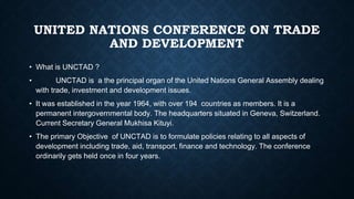 PowerPoint ppt on UNCTAD, IMO, IAPH | PPTX