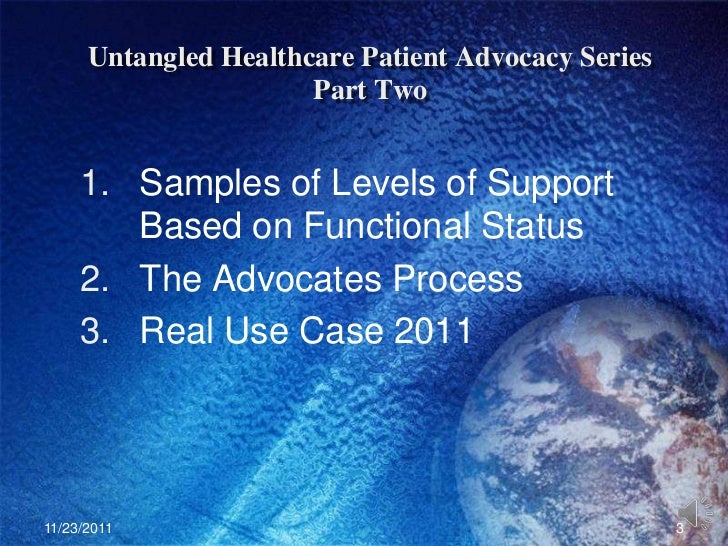Untangled healthcare lecture series patient advocacy part two support…