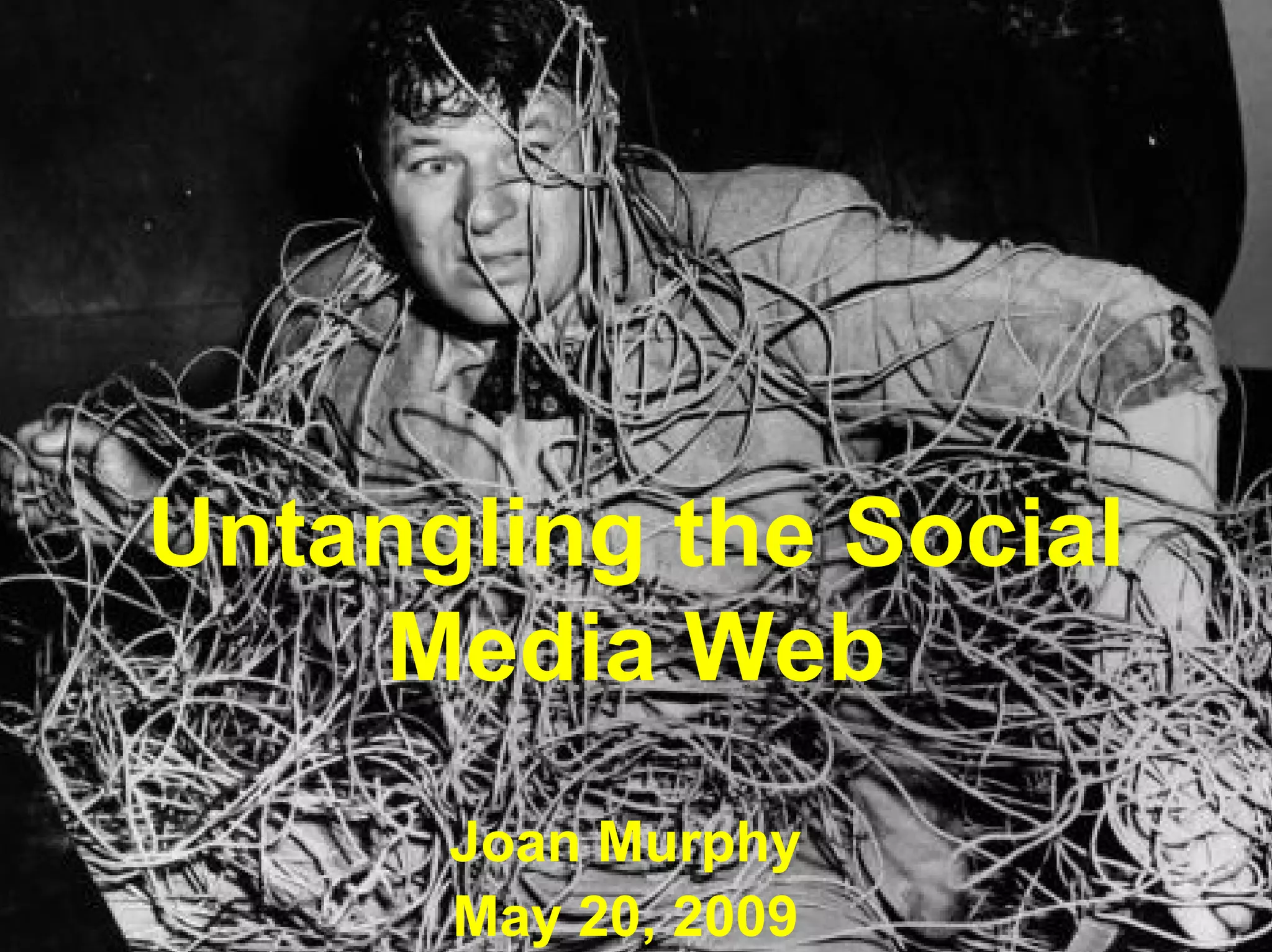 Untangling The Social Media Web | PPT