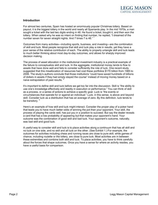 Untangling Skill And Luck | PDF