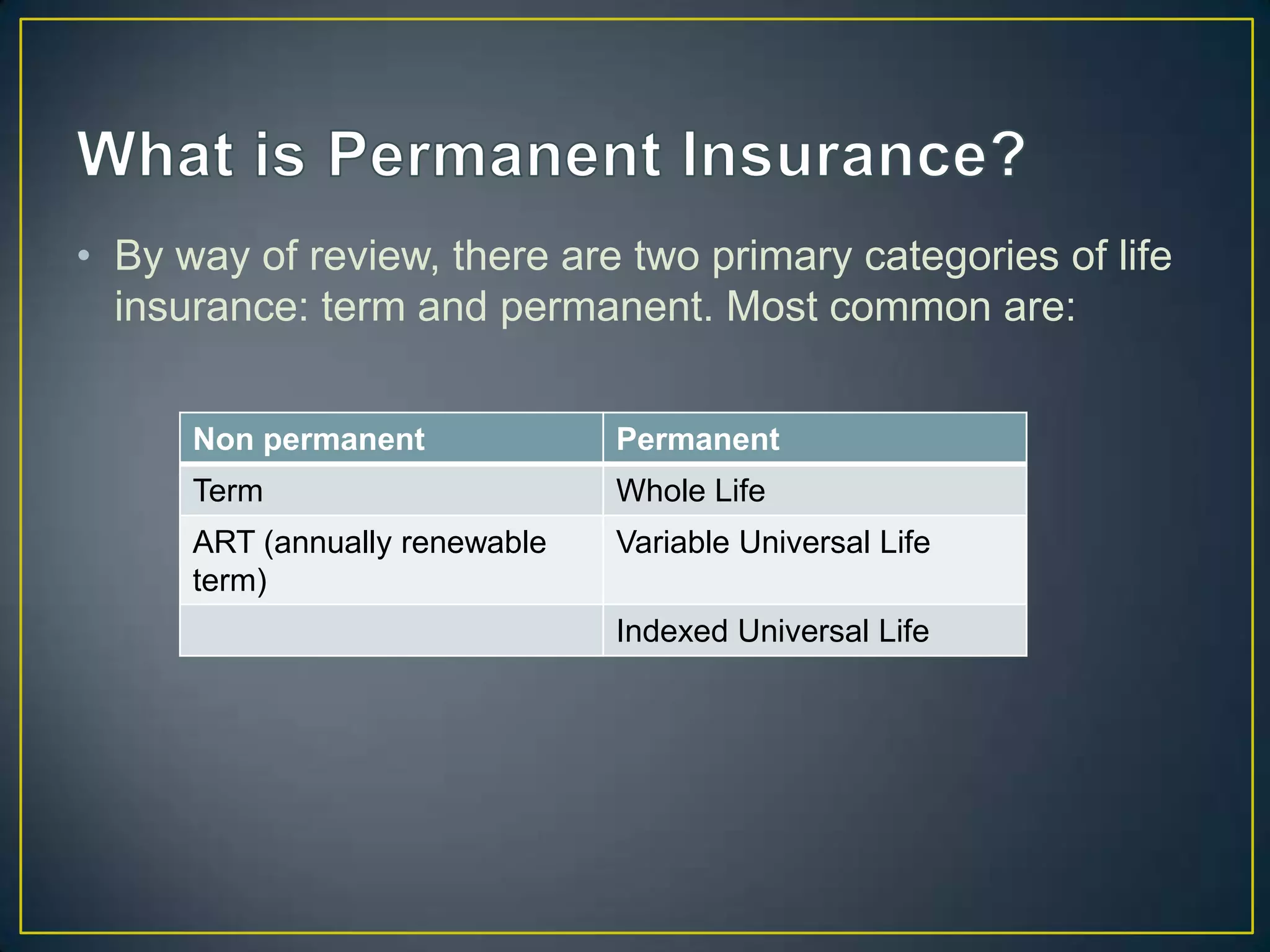 What is the difference between Whole Life and Indexed Universal Life for Retirement | PPTX