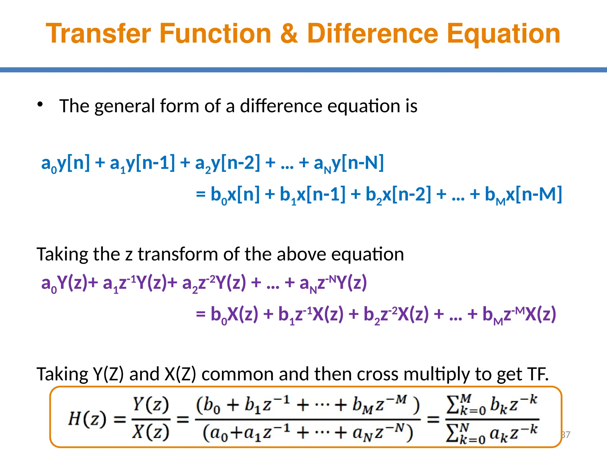 unit- 1 z transform-ppt detail study an | PPT