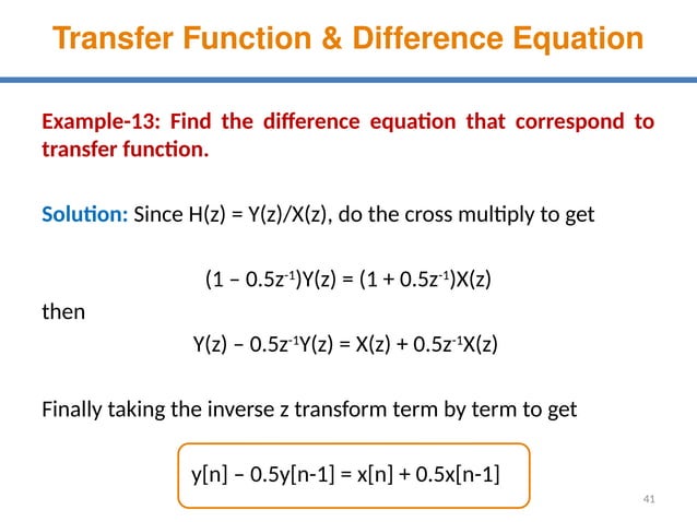 unit- 1 z transform-ppt detail study an | PPT