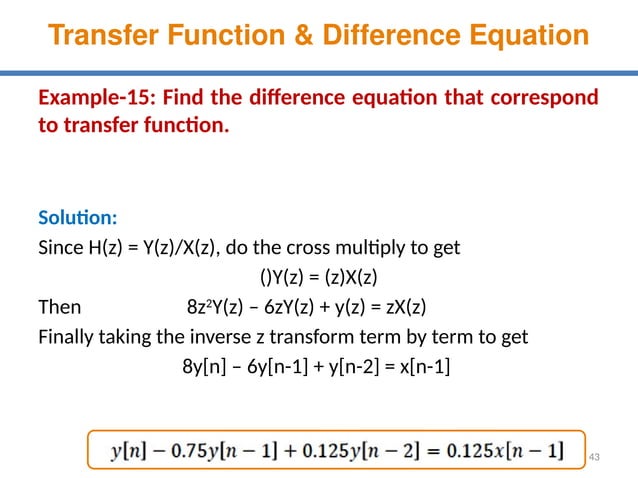 unit- 1 z transform-ppt detail study an | PPT