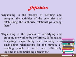 Unti 3 organizing | PPT