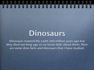 dinosurs | PPT