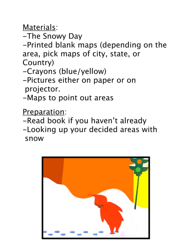 The Snowy Day | PAGES