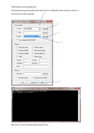 Hướng dẫn tạo USB boot dùng cứu hộ máy tính | PDF