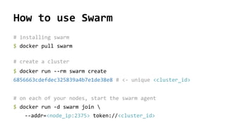 Docker Clustering - Batteries Included | PDF