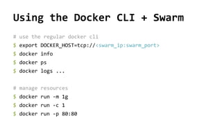 Docker Clustering - Batteries Included | PDF