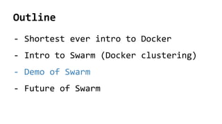 Docker Clustering - Batteries Included | PDF