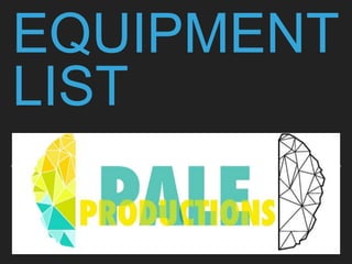 Equipment List | PPTX