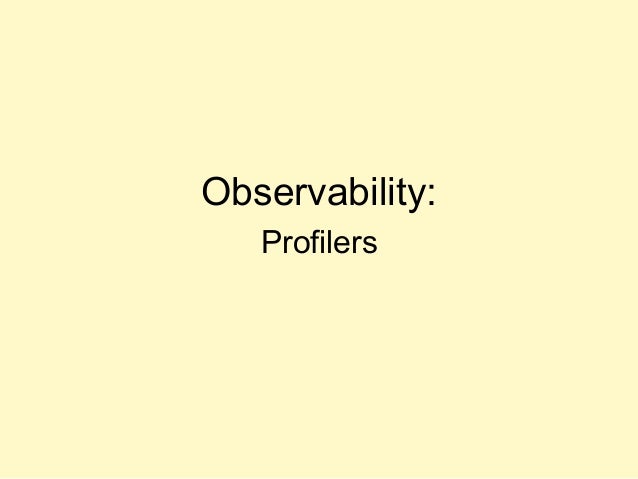 Broken Performance Tools