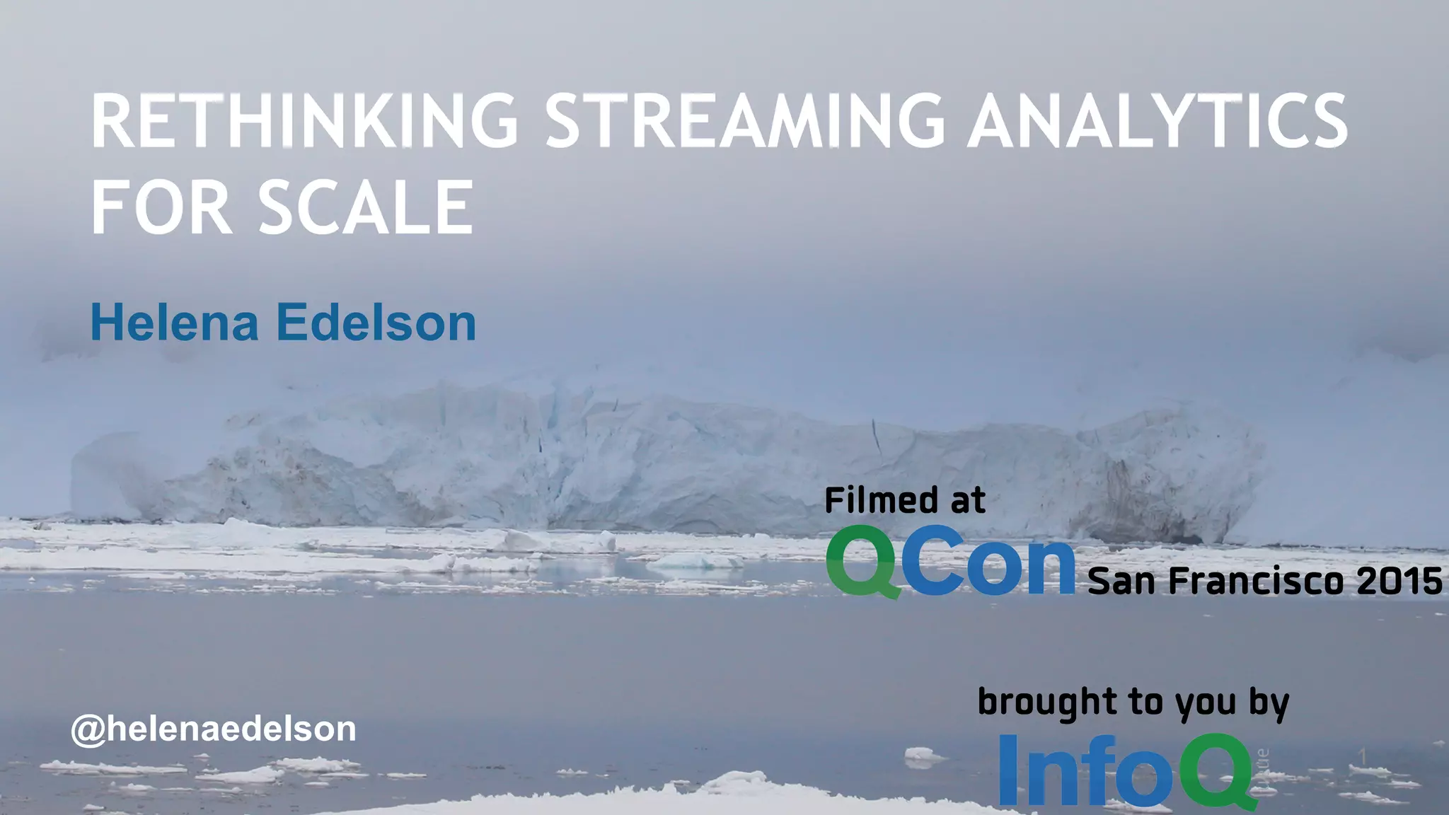 Rethinking Streaming Analytics for Scale | PPT