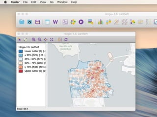 CartoDB fans: GeoDa1.8 provides extra power of spatial analysis | PPTX