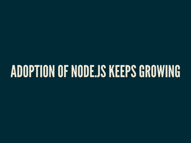 Meet the Node.js Antipatterns | PPT