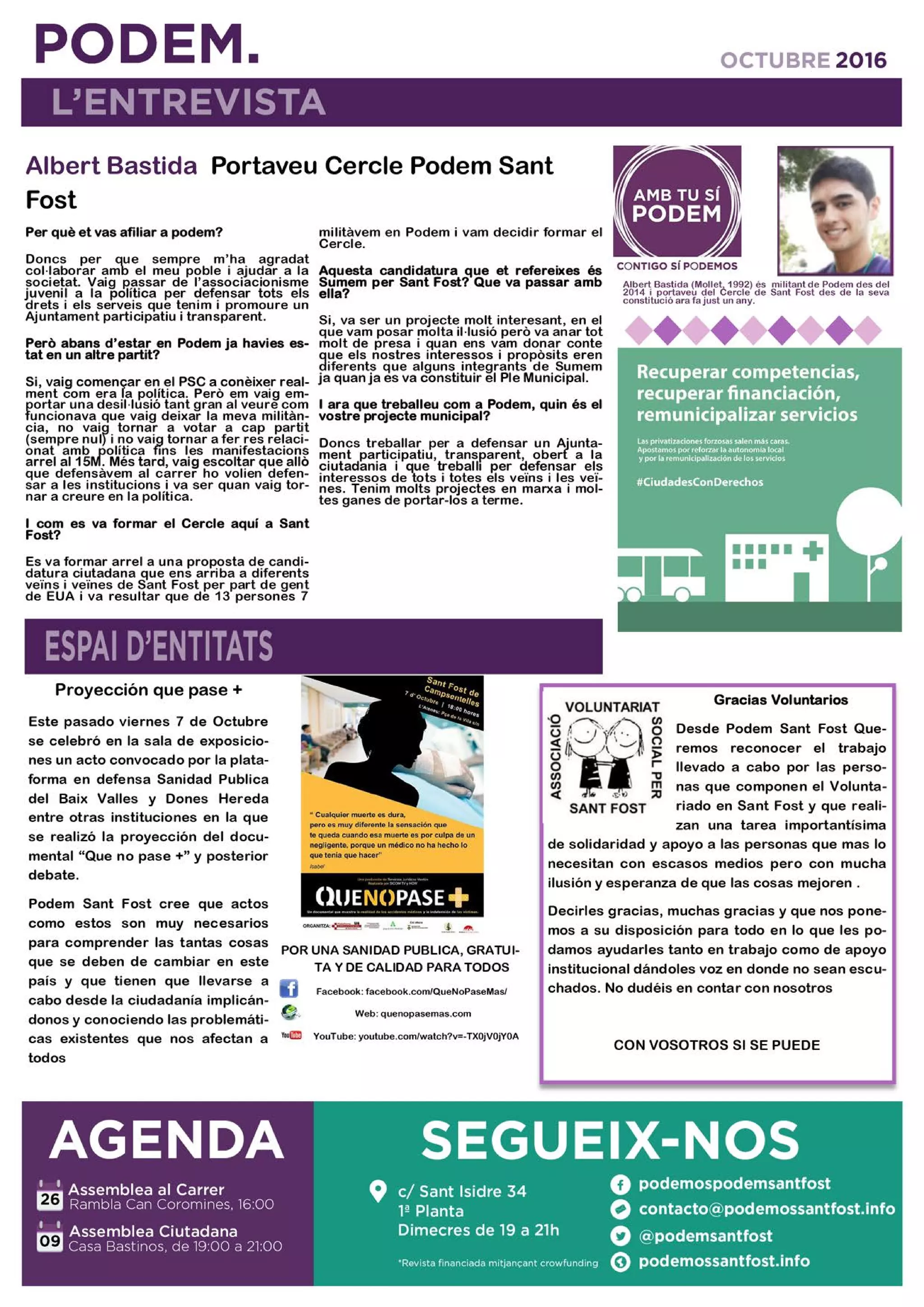 Butlletí El Cercle de Sant Fost nº1 | PDF