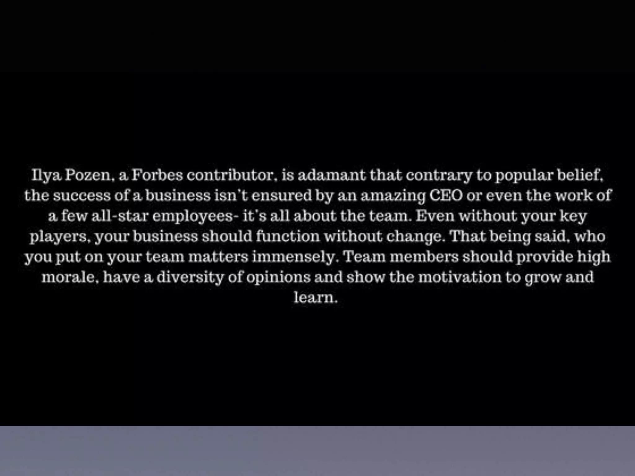 Why Who You Put on Your Team Matters | PPTX