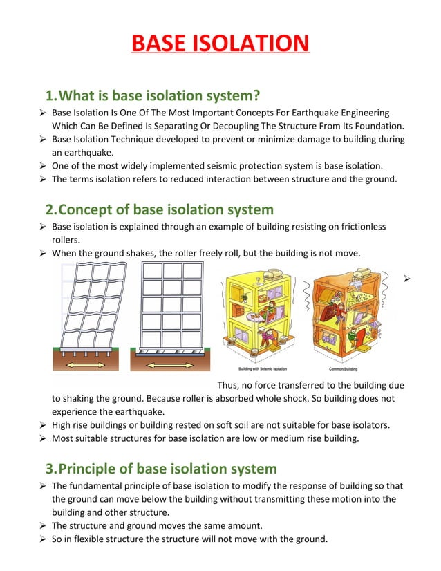 Base isolation | PDF | Civil Engineering Industry | Industries