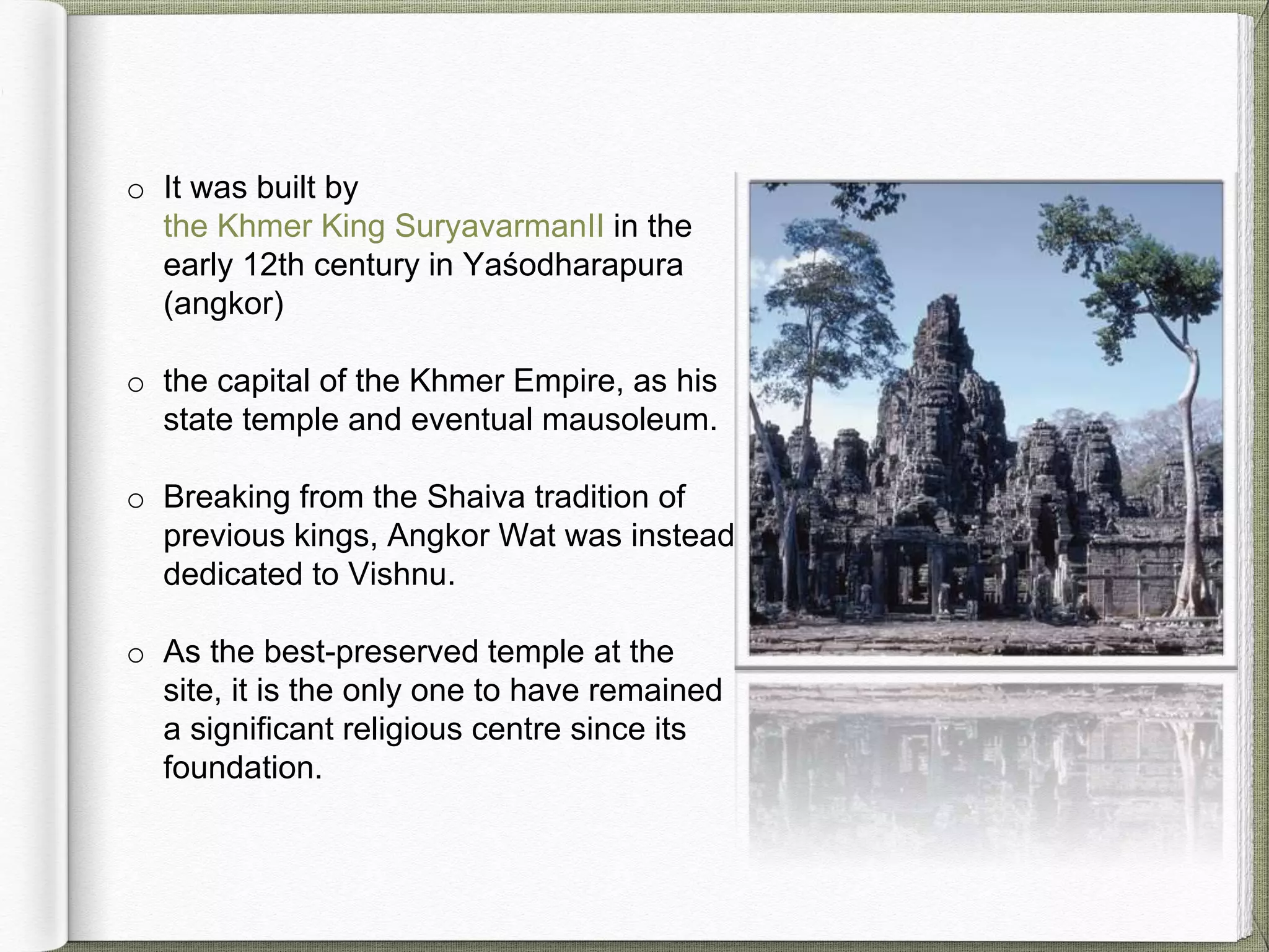 precolonial architecture of Cambodia, Angkor wat , history of architecture | PPTX