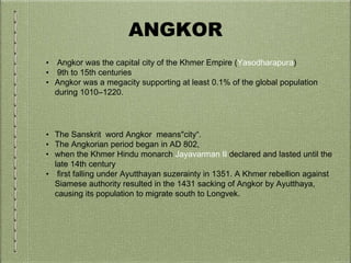 precolonial architecture of Cambodia, Angkor wat , history of ...