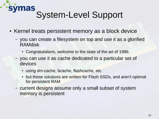 Software Design for Persistent Memory Systems | PDF