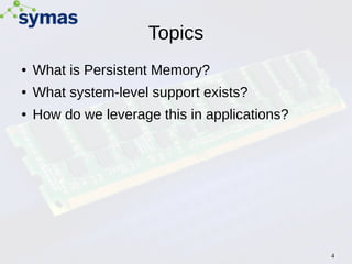 Software Design for Persistent Memory Systems | PDF
