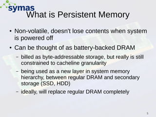 Software Design for Persistent Memory Systems | PDF