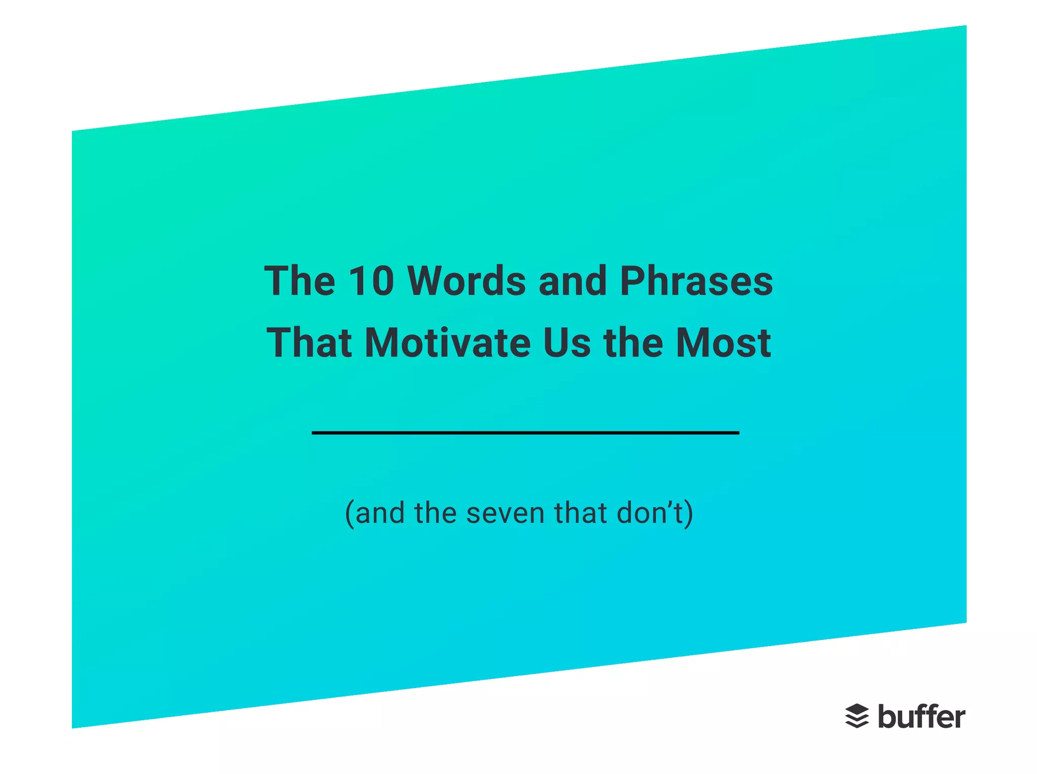 The 10 Words That Motivate Us Most | PDF