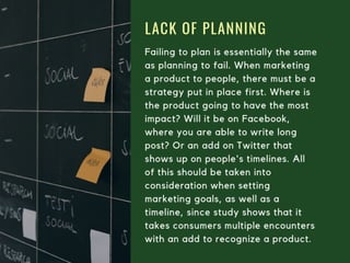 Marketing Mistakes You Should Avoid At All Cost | PDF