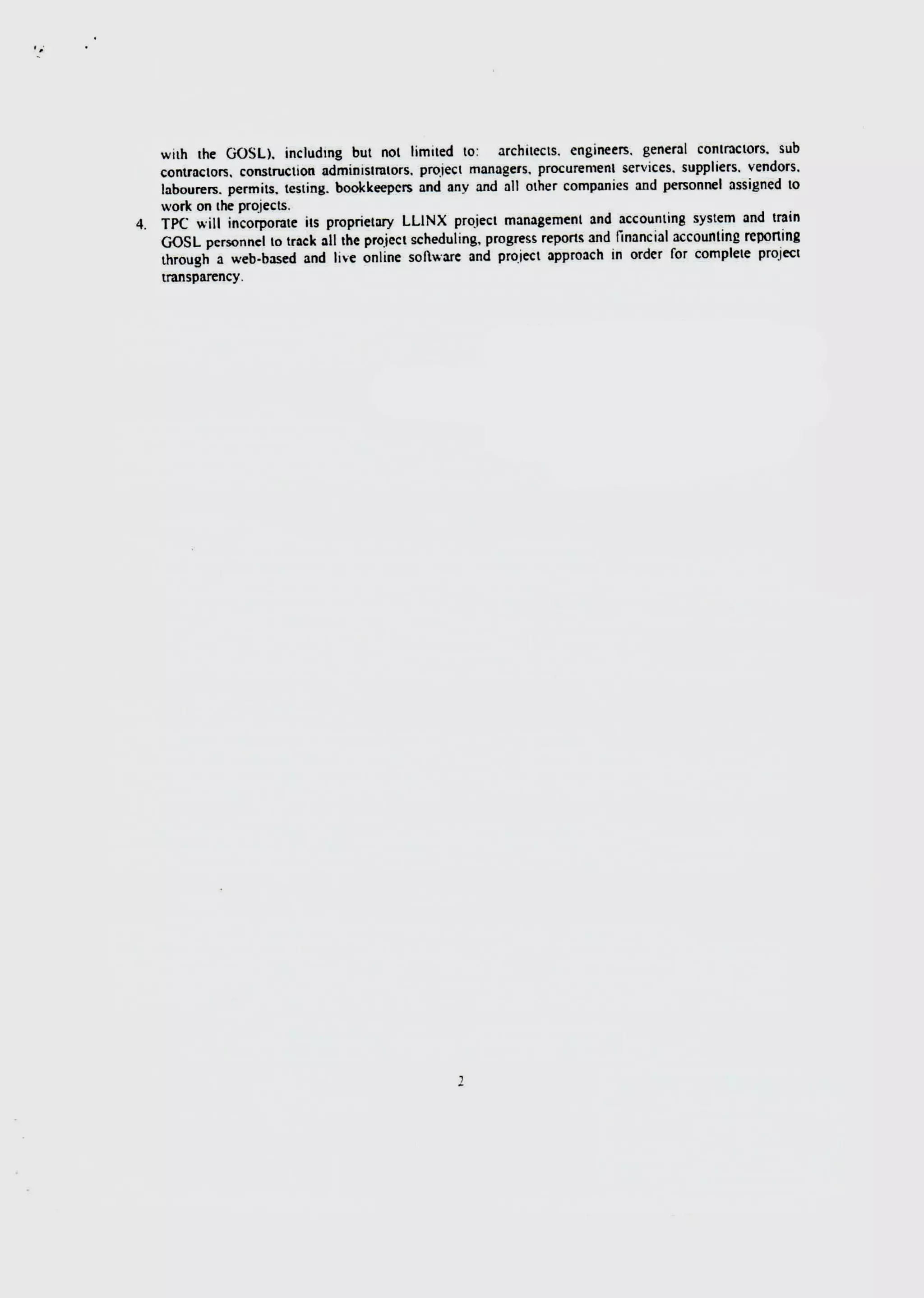 CONTRACT: GOSL - PARKER COMPANY(DON LOCKERBIE) | PDF