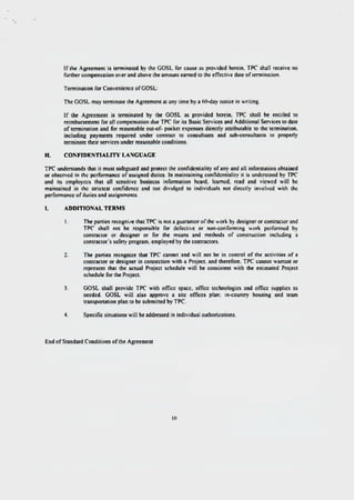 CONTRACT: GOSL - PARKER COMPANY(DON LOCKERBIE) | PDF