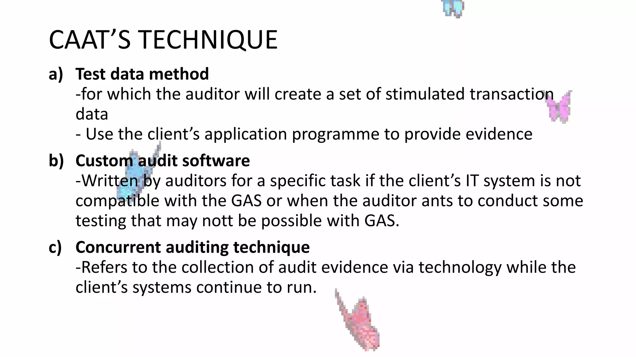 Chapter 4 : Auditing and the information technology environment | PPTX