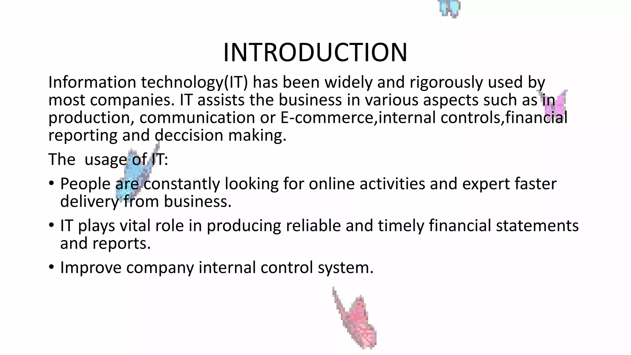 Chapter 4 : Auditing and the information technology environment | PPTX
