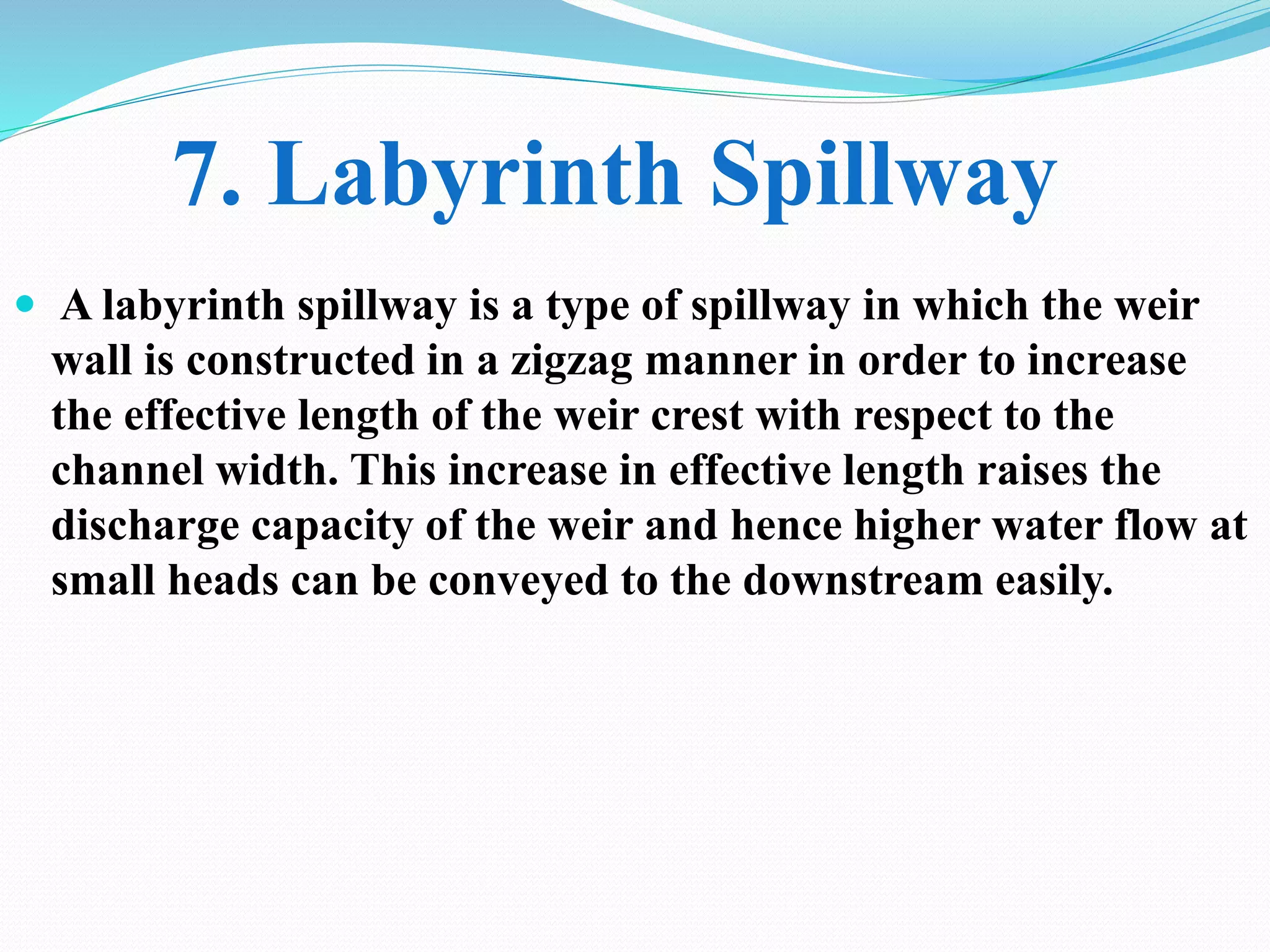 Spillway and its types | PPTX