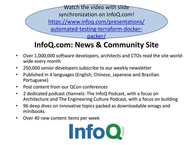 Automated Testing For Terraform Docker Packer Kubernetes And More Ppt
