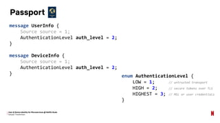 User & Device Identity for Microservices @ Netflix Scale | PPT