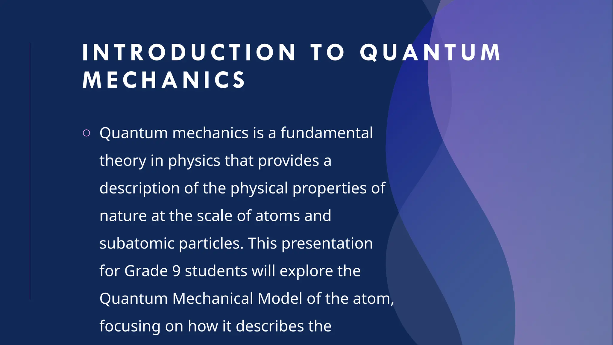 QUANTUM MECHANICAL MODEL OF THE ATOM 20231204 | PPTX