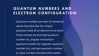 QUANTUM MECHANICAL MODEL OF THE ATOM 20231204 | PPTX