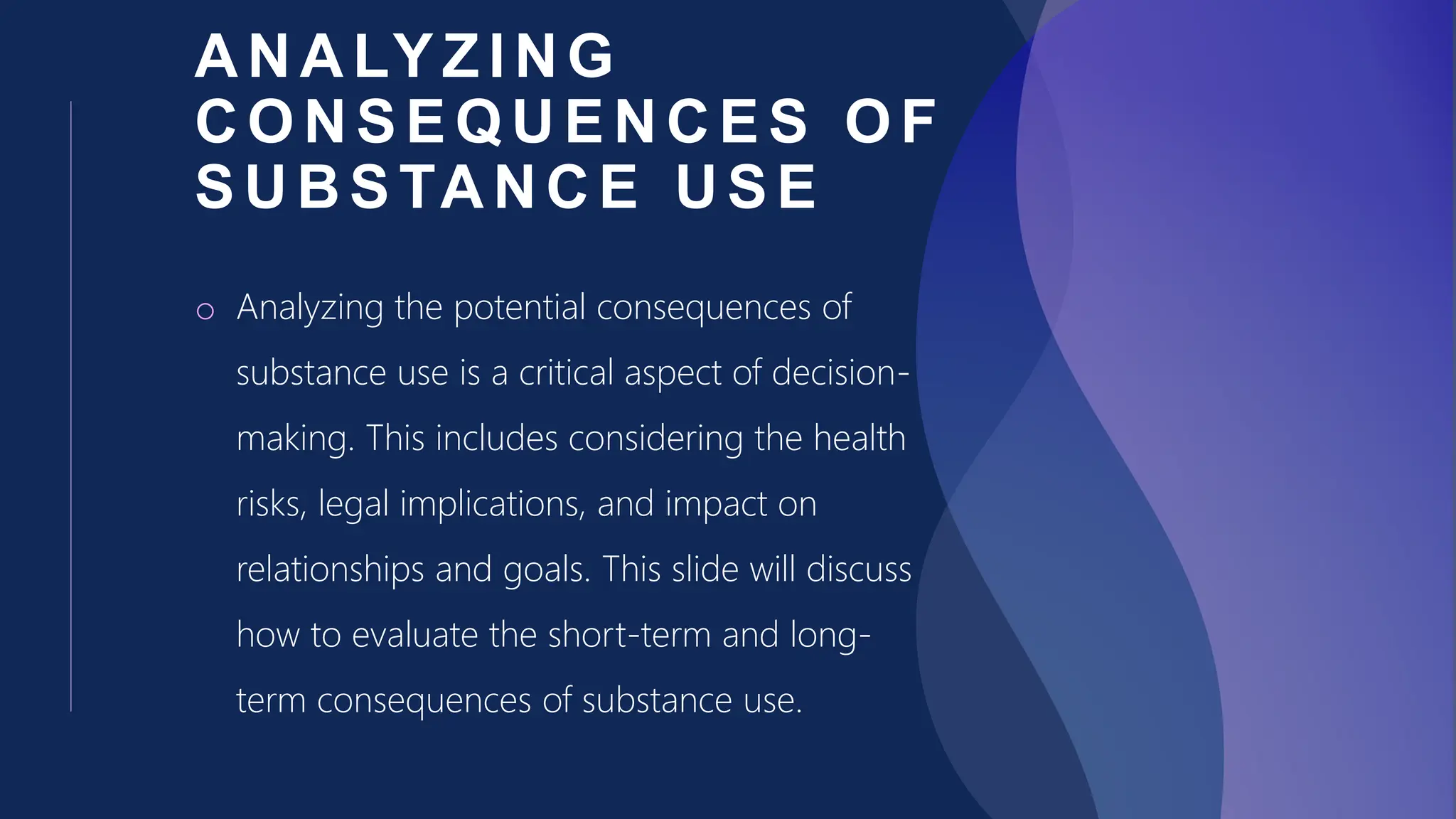 resistance to Substance Abuse and decision - making | PPTX