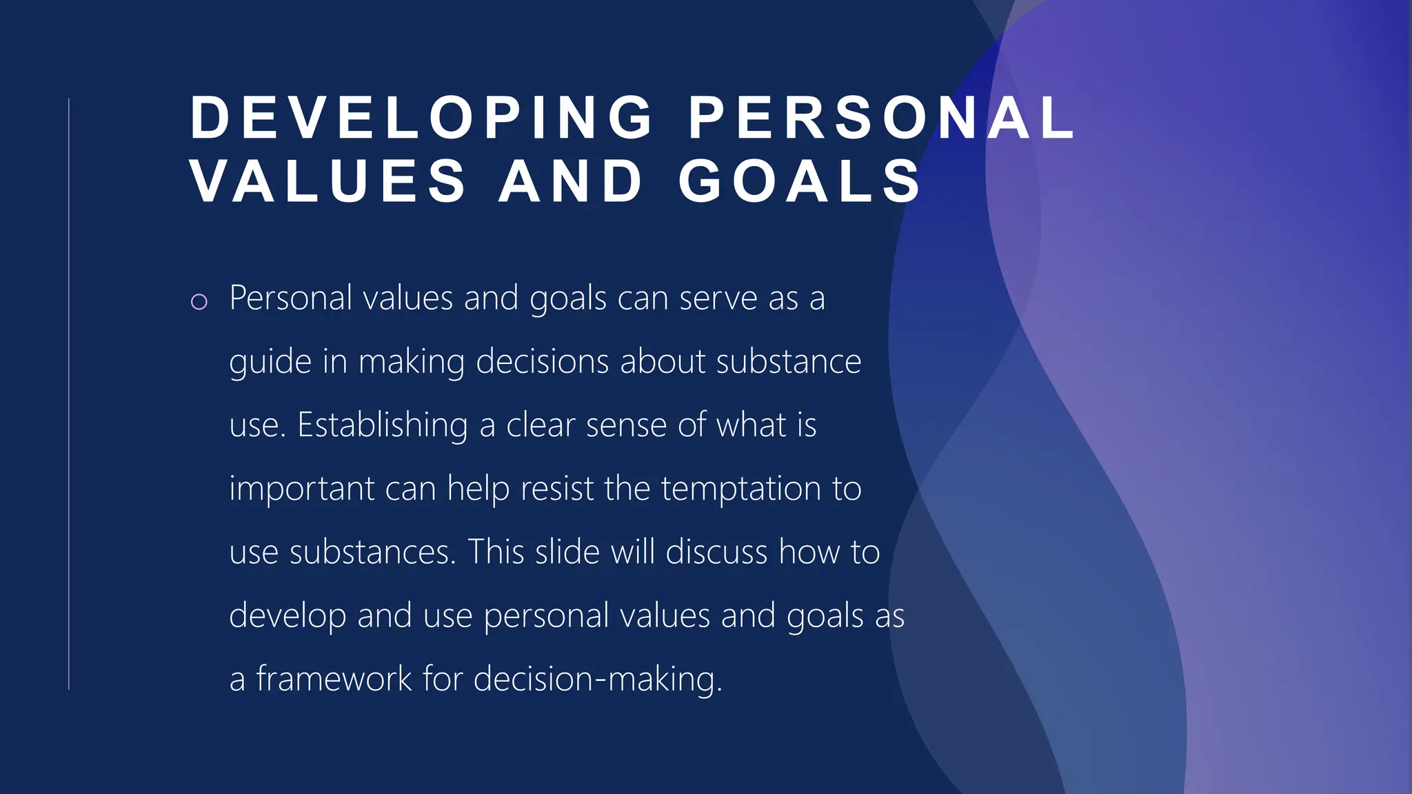resistance to Substance Abuse and decision - making | PPTX