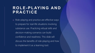 resistance to Substance Abuse and decision - making | PPTX