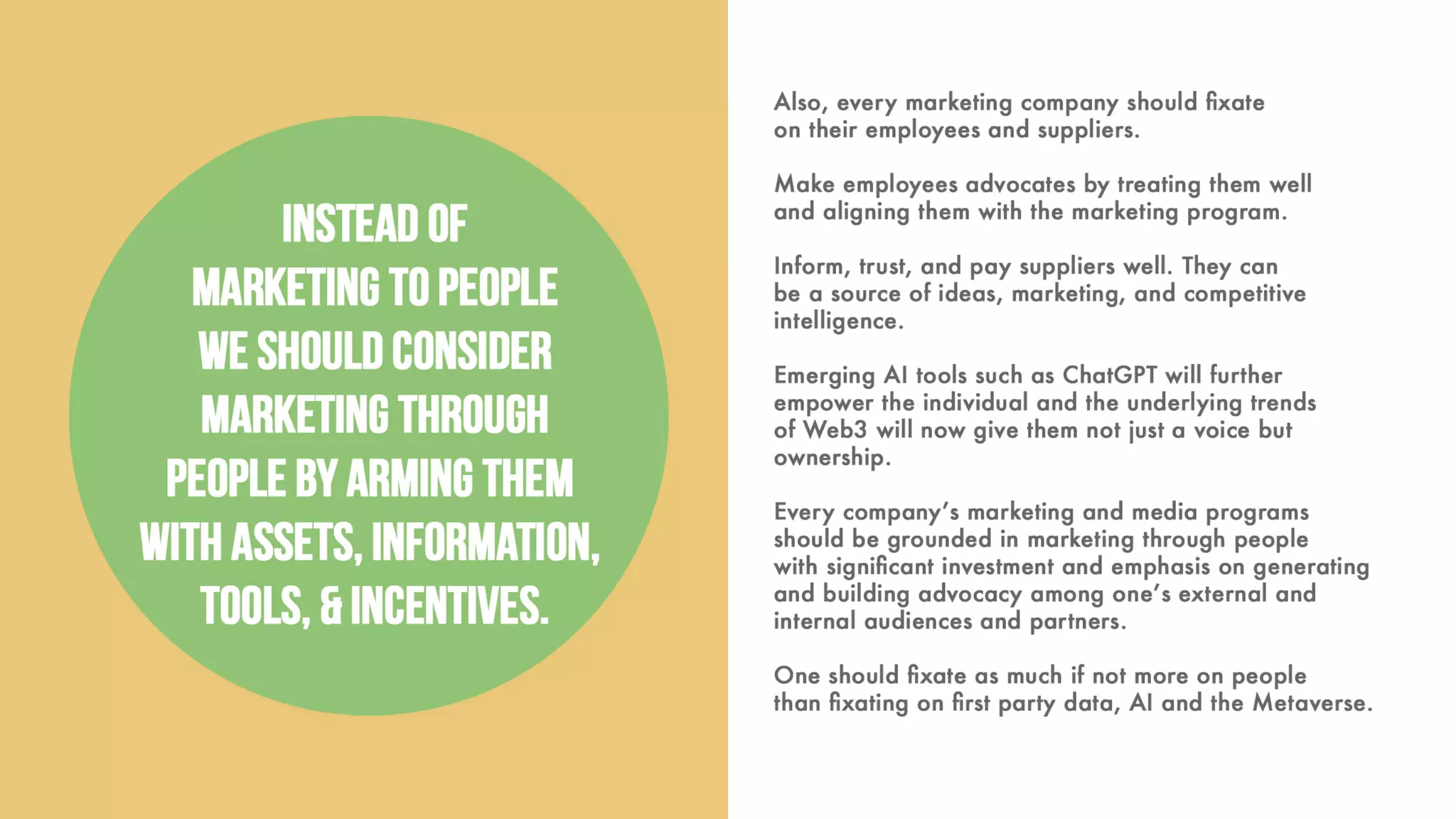The Future of Marketing is People | PDF