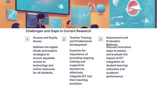 ICT related research topics in education | PPTX