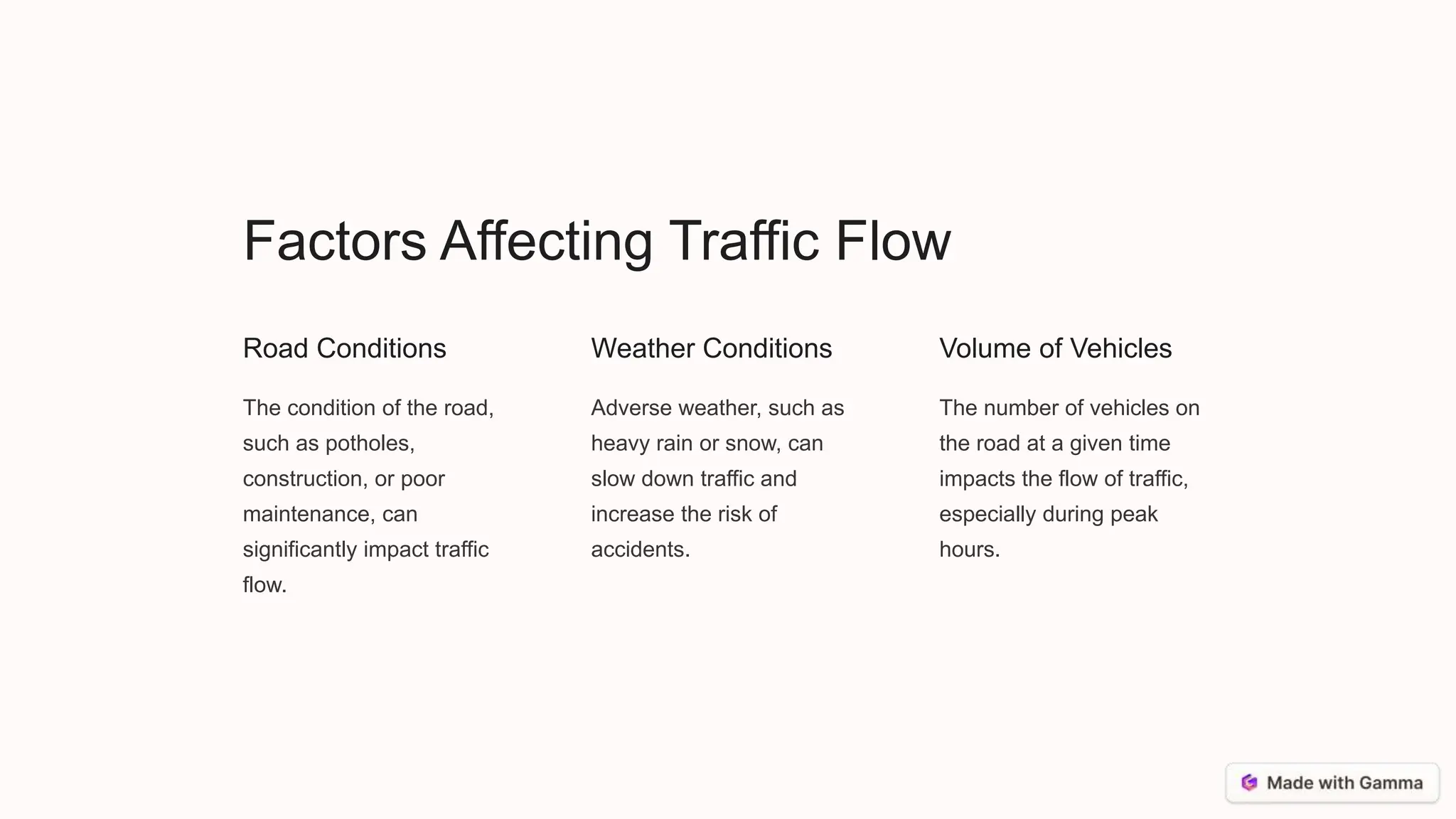 Introduction to Traffic Flow theory modelling | PPTX