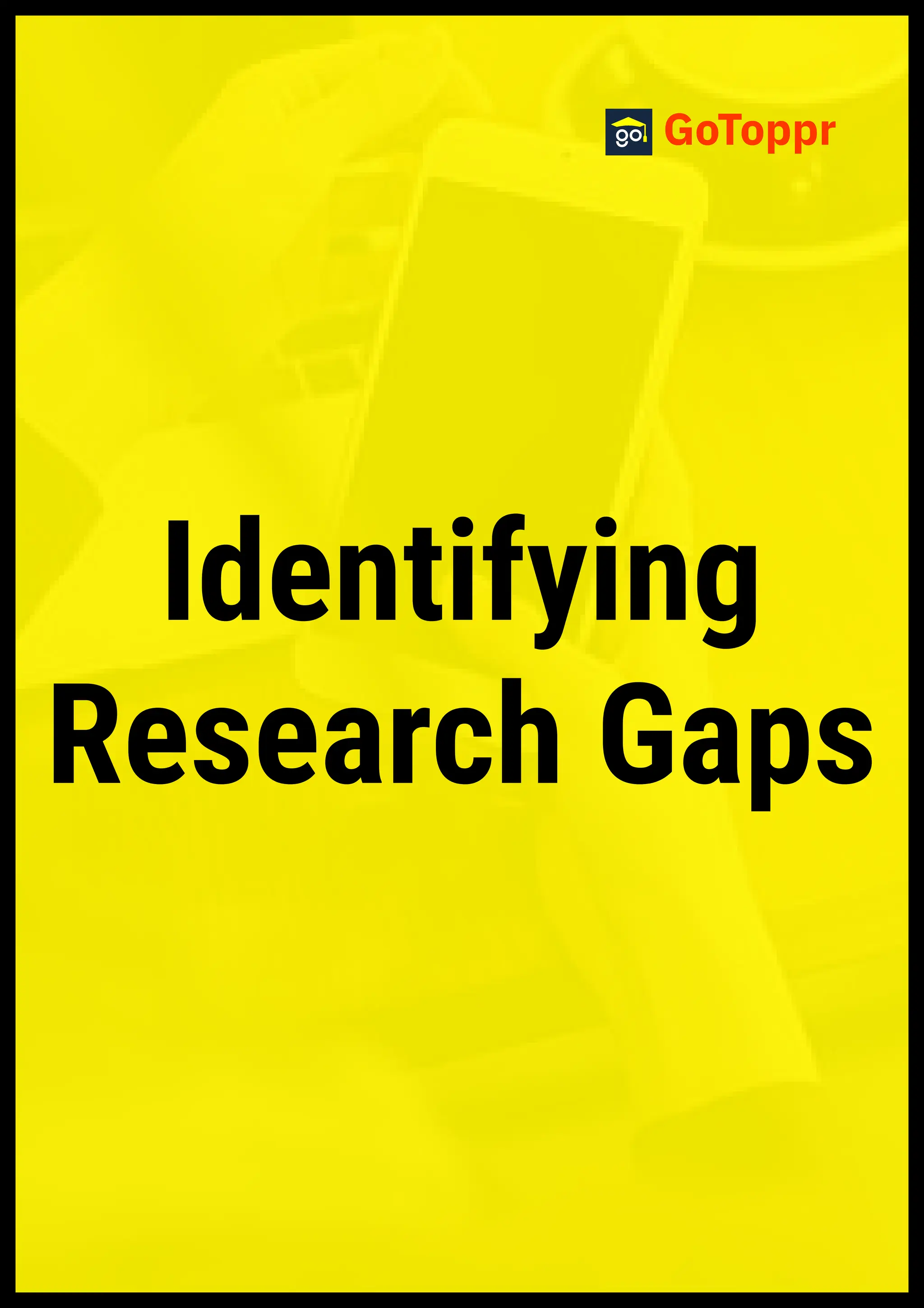 Identifying Research Gaps | PDF