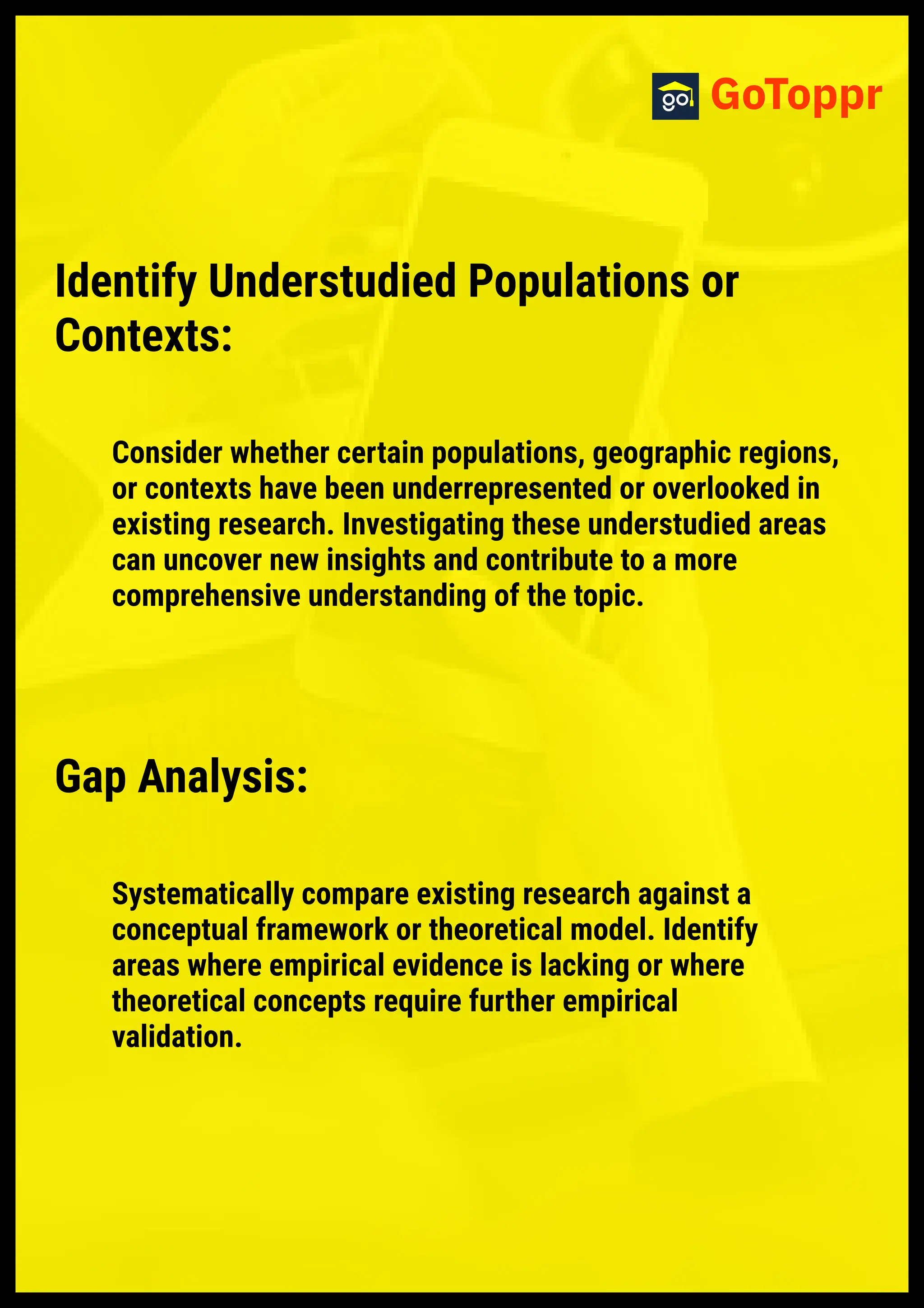 Identifying Research Gaps | PDF
