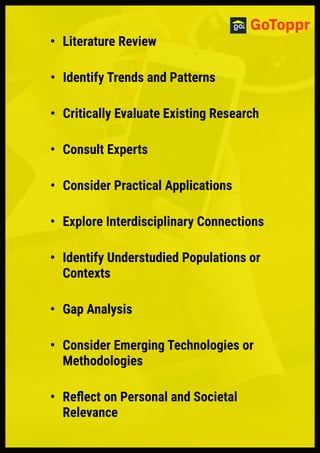 Identifying Research Gaps | PDF