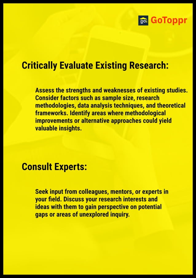 Identifying Research Gaps | PDF