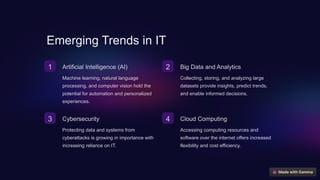 Exploring Information Technology The information technology (IT). | PPTX